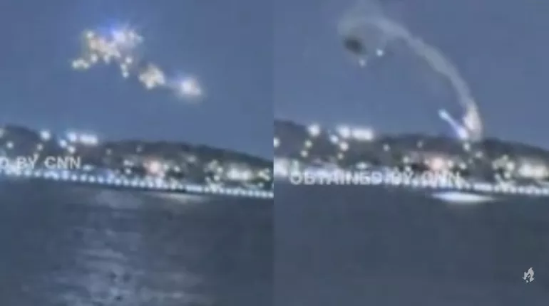 » Novo vídeo mostra destroços de avião caindo no rio após colidir com ...